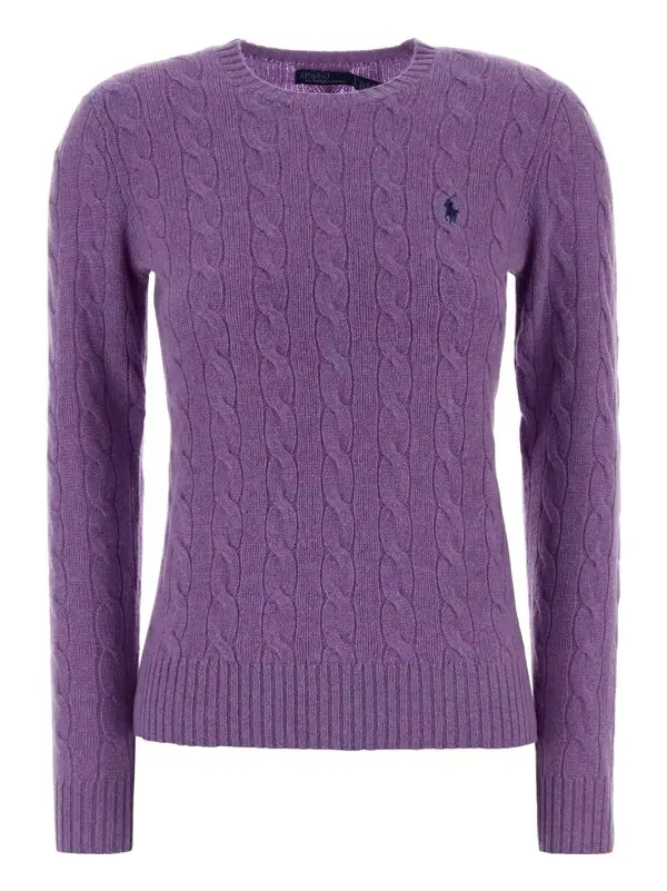 Polo Ralph Lauren Wool-cashmere Blend Sweater - Purple