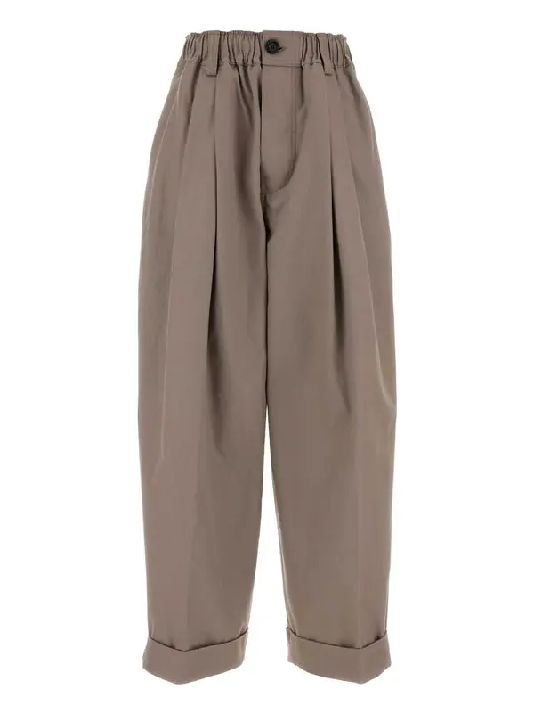 Marni High-rise Cotton Trousers - Atmosphere