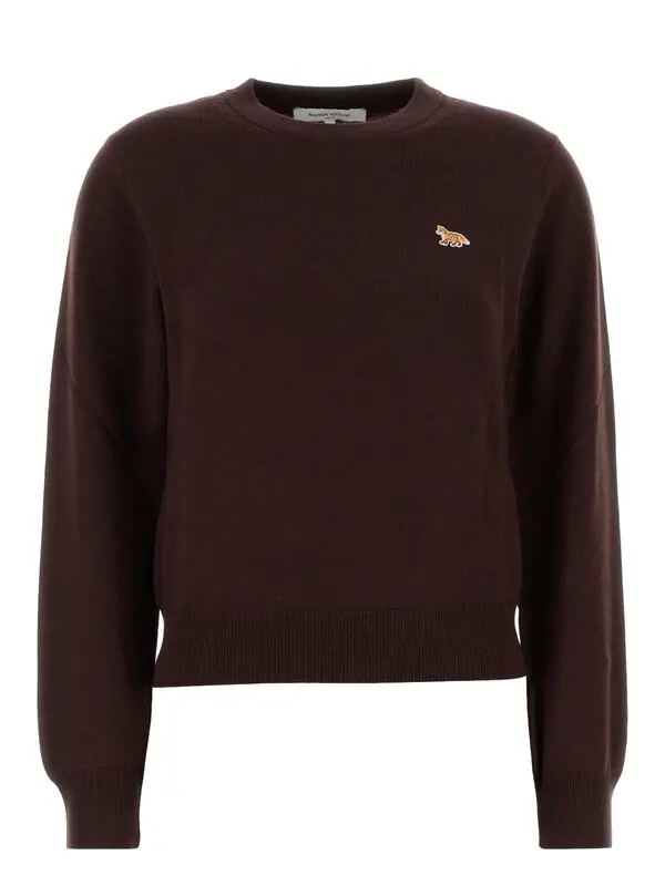 Maison Kitsuné Chocolate Wool Sweater - Brown