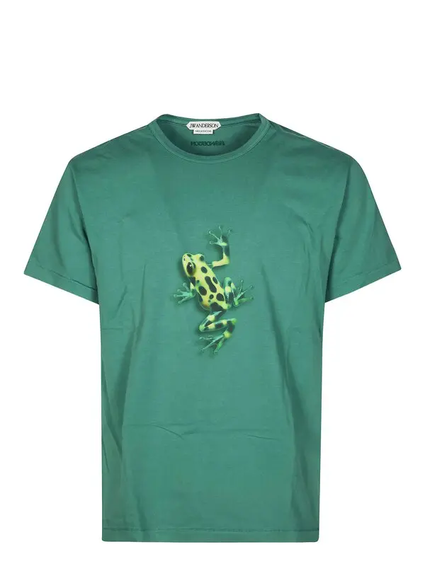JW Anderson Jumping Frog Graphic T-shirt - Verde