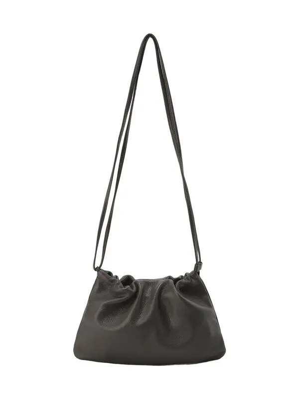 FRONT ROW SHOP Adjustable Mini Cloud Clutch - Grey