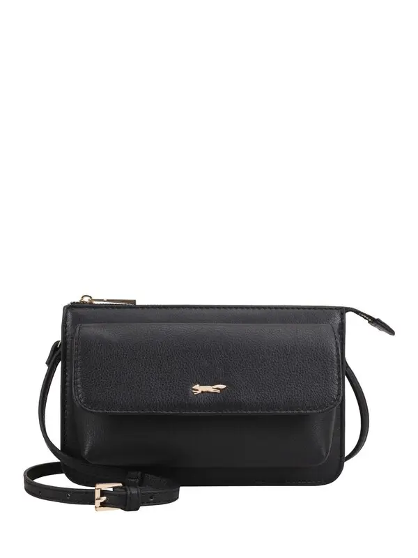 Paul Costelloe Sabina Leather Crossbody Bag - Black