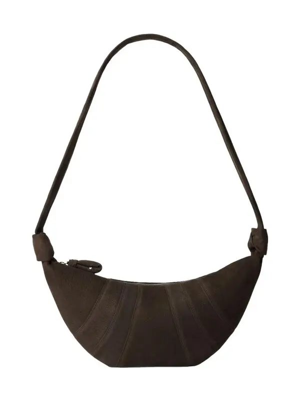 LEMAIRE Croissant Medium Leather Shoulder Bag - Brown