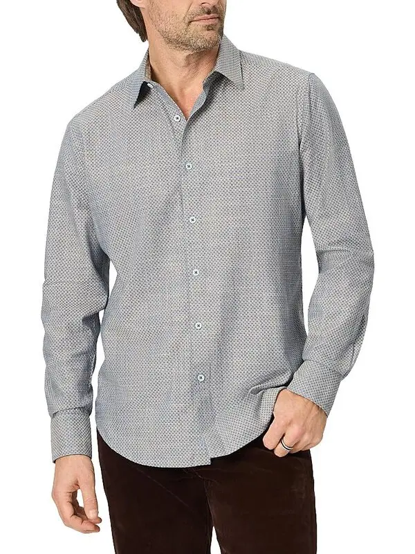 Robert Graham Gandadam Slim Fit Patterned Cotton Woven Shirt - Multi