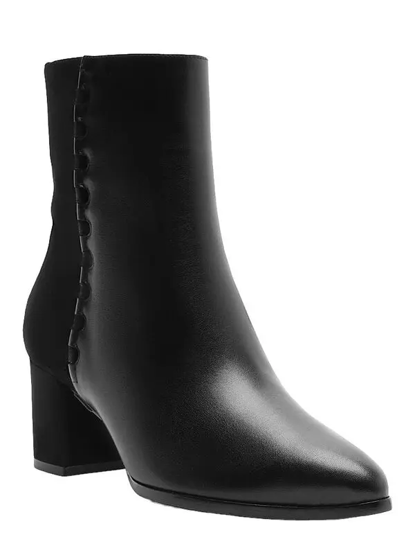 ALEXANDRE BIRMAN Jesse Suede & Leather Ankle Boots - Black