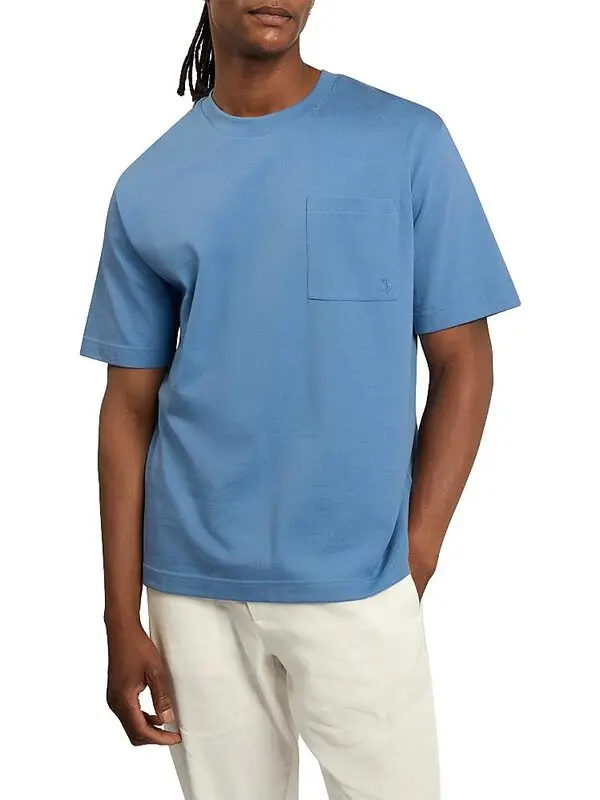Ted Baker London Porflet Relaxed Cotton Pocket T-shirt - Blue