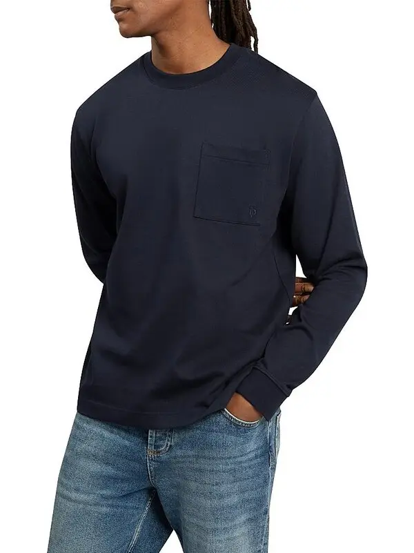 Ted Baker London Stathum Long Sleeve Relaxed Tee - Navy
