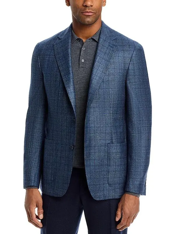 Vince Wool, Silk & Cashmere Sport Coat - Blue
