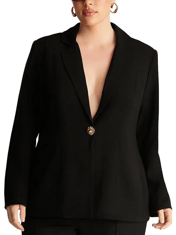 ESTELLE The Millie One Button Jacket - Black