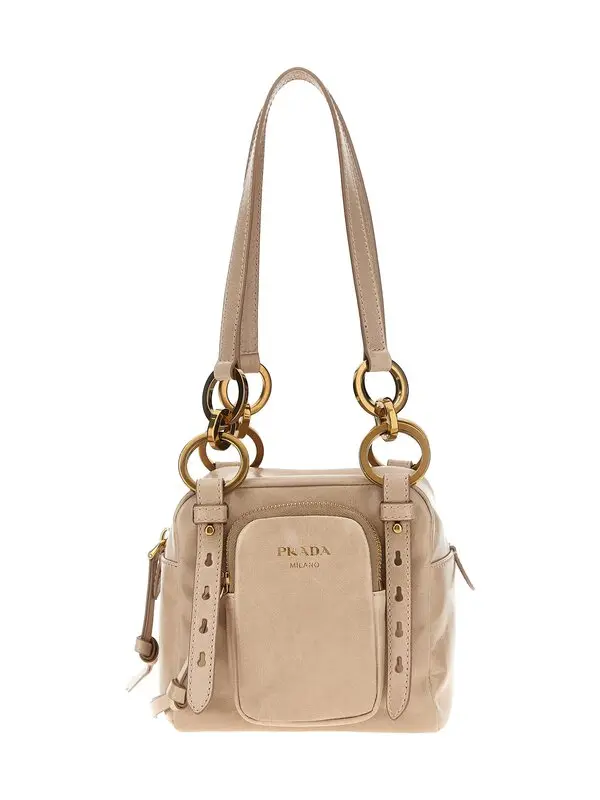 Prada Mini Leather Top Case - Pink