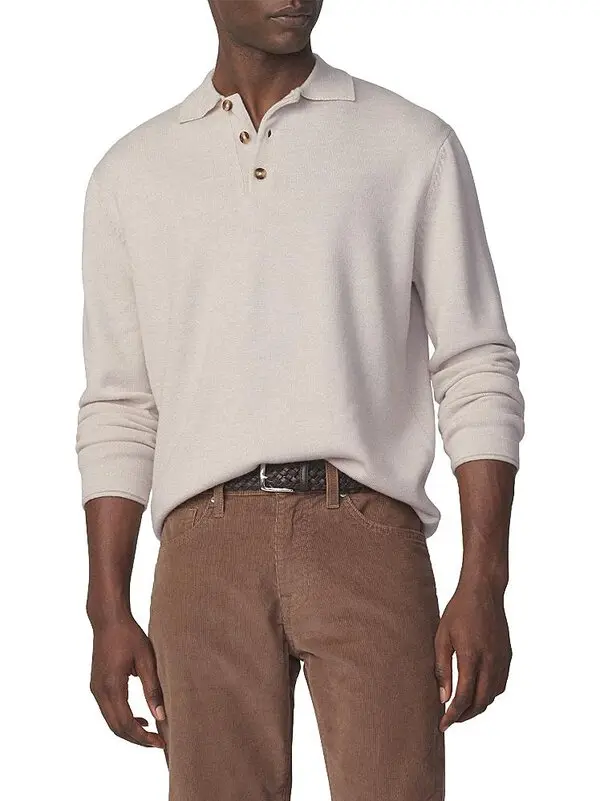 Joe's Jeans Extra Fine Merino Wool Polo Sweater - Ancient Scroll