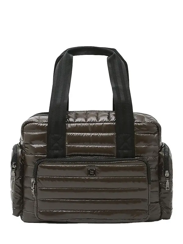 THINK ROYLN Voyager Quilted Travel Bag - Chocolate