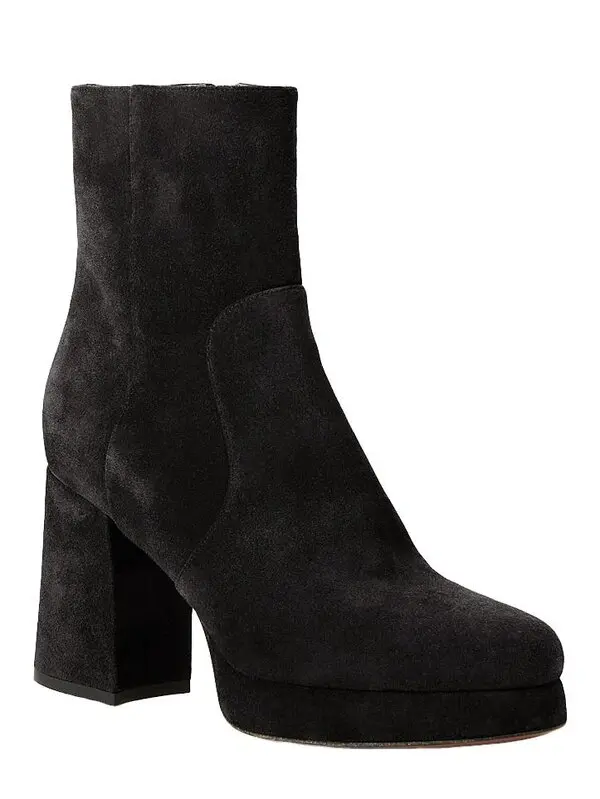 Valentino Garavani Fawcette Suede Ankle Boots - Black