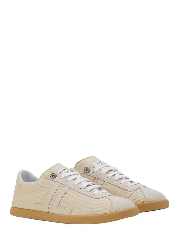 LANVIN Glen 2.0 Sneakers In Nylon - Ecru/beige