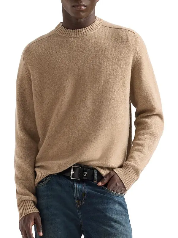 7 For All Mankind Crewneck Cashmere Sweater - Cashmere Oat