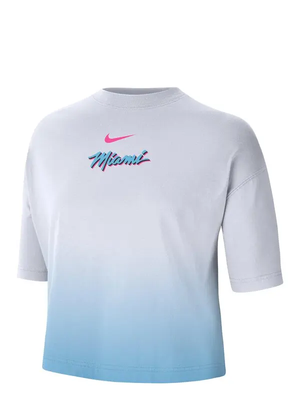 Nike Nba Miami Heat Courtside City Edition Premium Boxy T-shirt - White