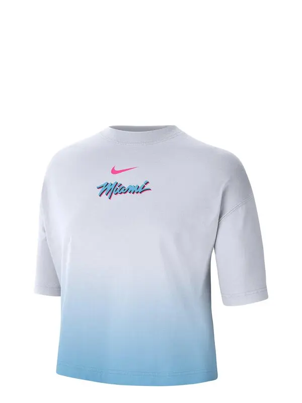 Nike Nba Miami Heat Courtside City Edition Premium Boxy T-shirt - White