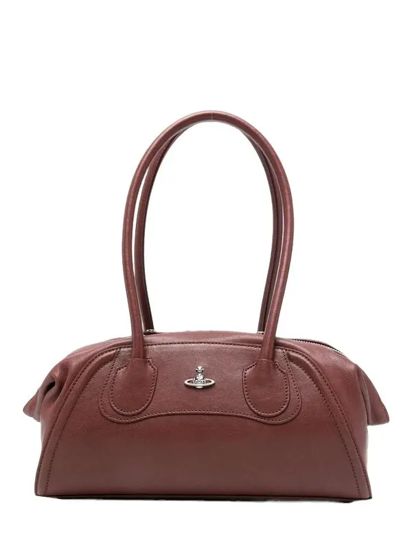 VIVIENNE WESTWOOD Calf Leather Tote - Brown