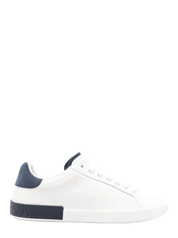 Dolce & Gabbana Leather Low-top Sneakers - White