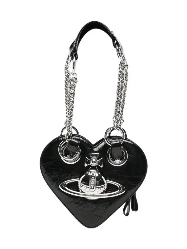 VIVIENNE WESTWOOD Calf Leather Tote Bag - Black