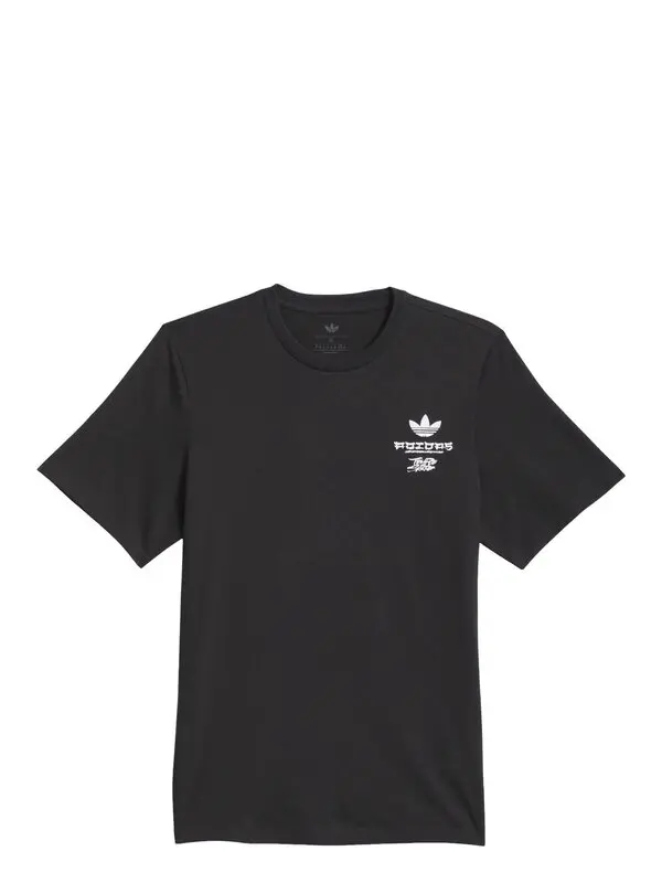 Adidas Skateboarding X Temple Of Skate Crane T-shirt Asia Sizing - Black