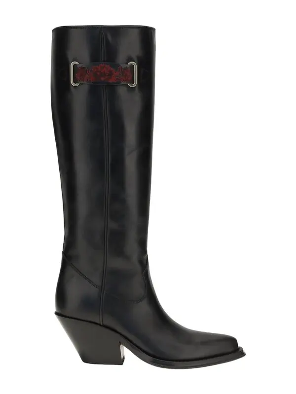 Chloé Azelan Leather Over-the-knee Boots - Black