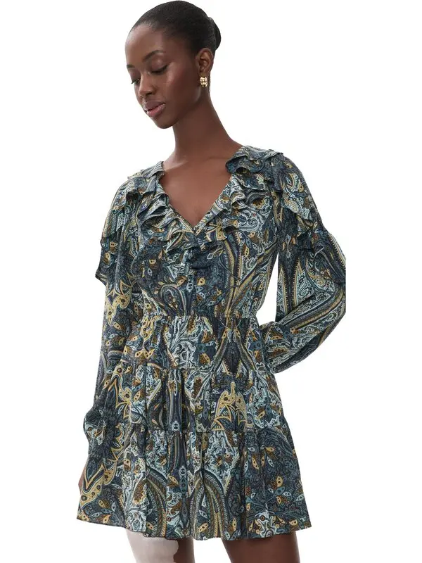 Ulla Johnson Vivi Silk Mini Dress - Prussian