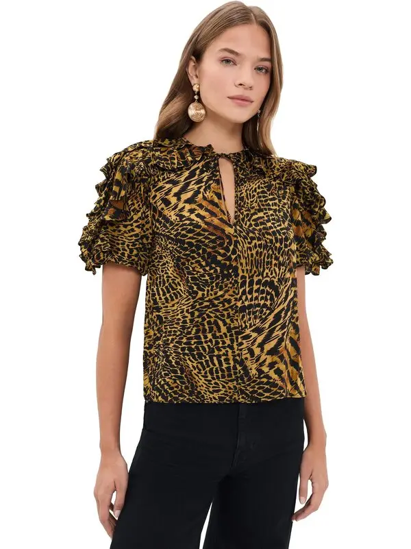 Ulla Johnson Josephine Silk Top - Wren