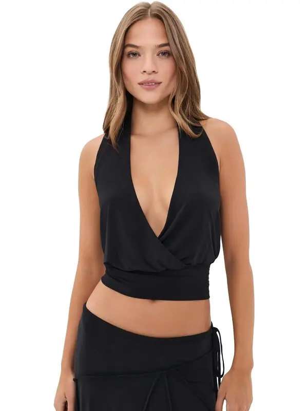 With Jéan Sharni Top - Black