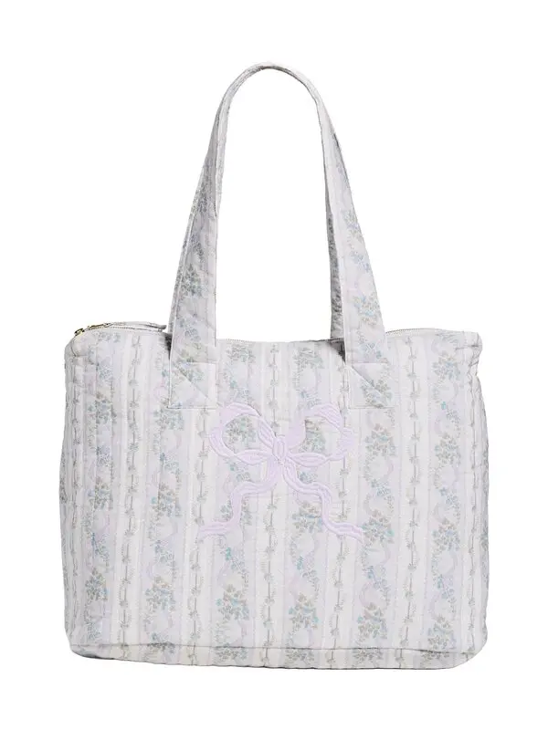 LoveShackFancy Aja Tote Bag - Iris Amour