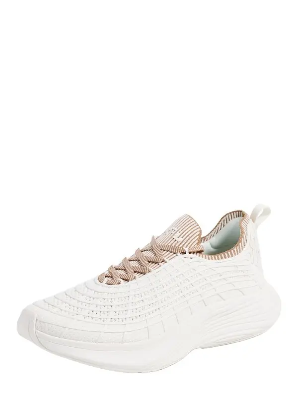 Apl Zipline Sneakers - Ivory/tan/ribbed