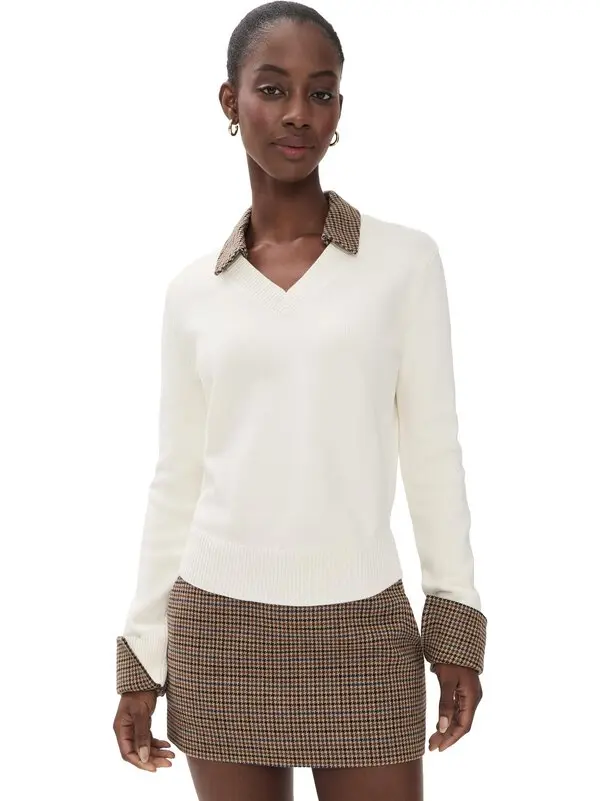 SEROYA Maia Knit Sweater - Eggshell