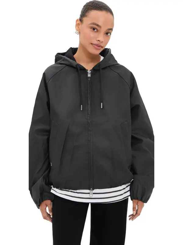 Rains Heavy Woven Jacket - Black