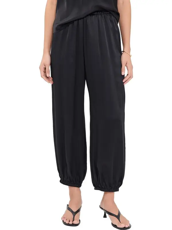Donni. The Silk Balloon Pants - Jet