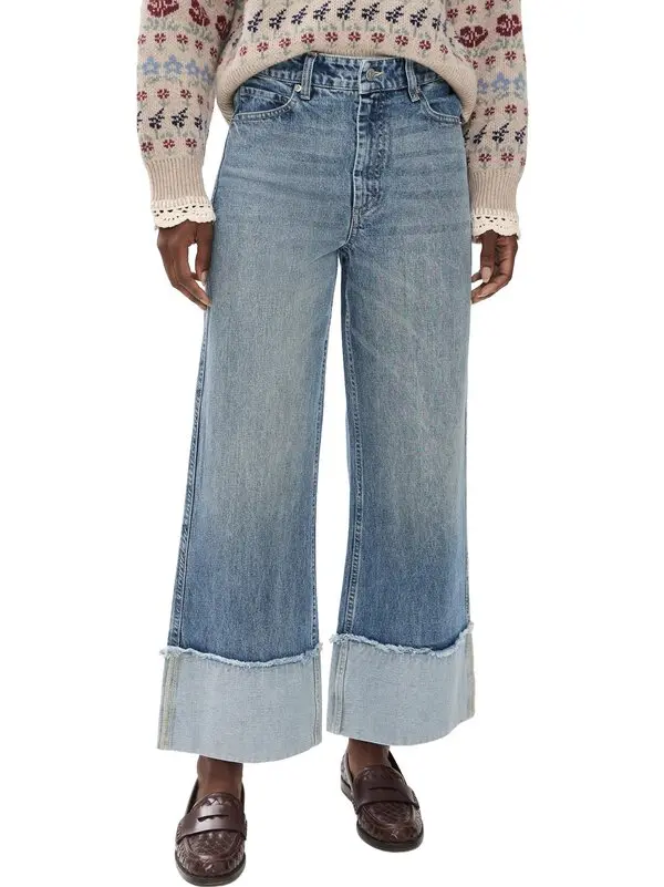 Sea Zayna Denim Straight Leg Jeans - Blue