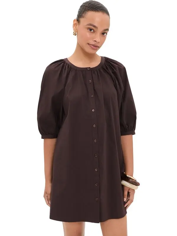 Staud Vincent Mini Dress - Earth