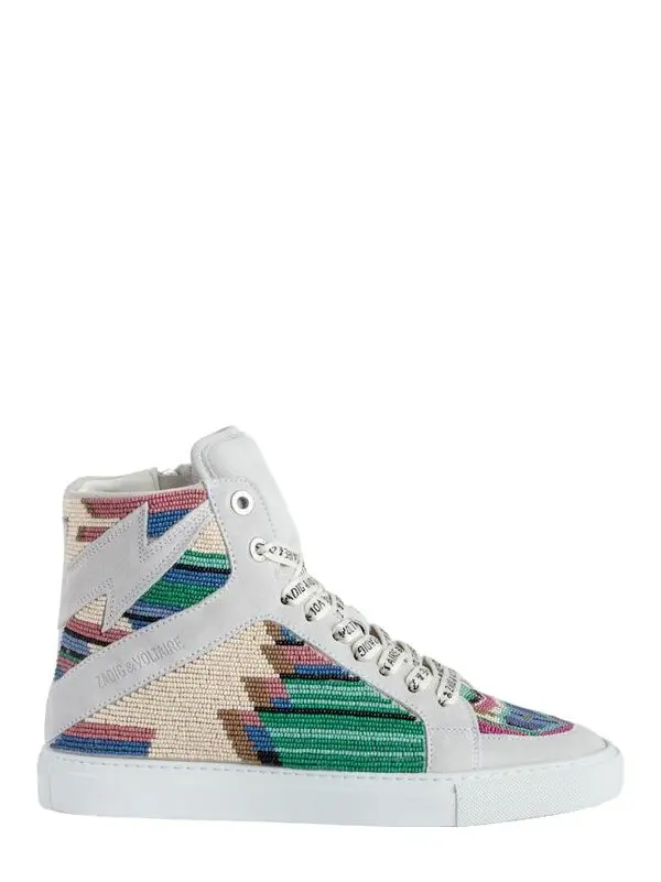 Zadig&Voltaire Zv1747 High Flash High-top Sneakers - White