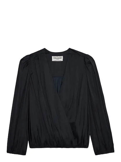 Zadig&Voltaire Tyfon Satin Top - Black