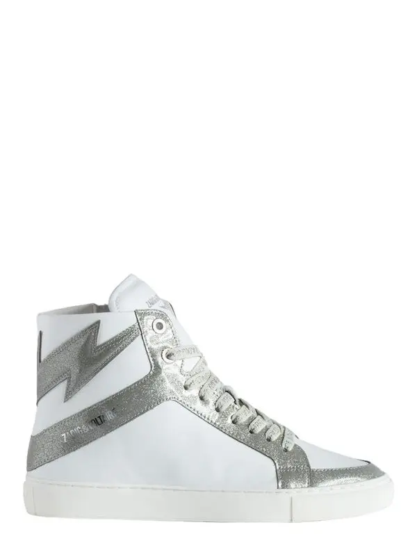 Zadig&Voltaire Zv1747 High Flash High-top Sneakers - Silver