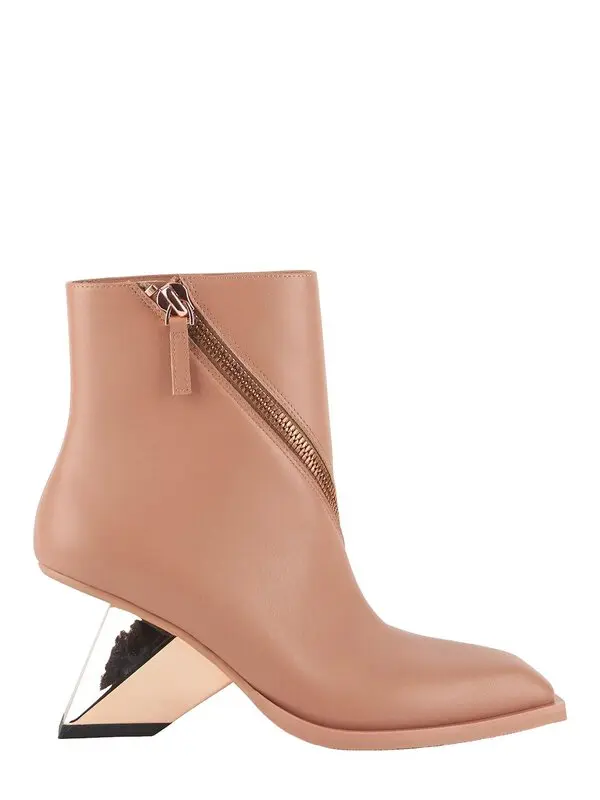 United Nude Rockit Zip Bootie - Black/brown