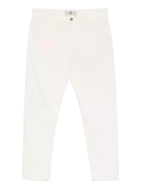 PT TORINO Corduroy Tapered Trousers - Neutrals