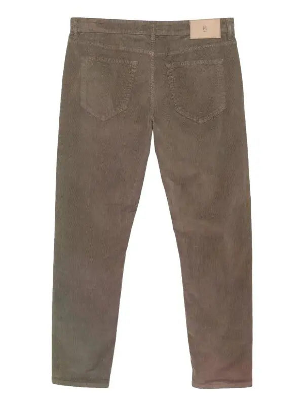PT TORINO Corduroy Tapered Trousers - Brown