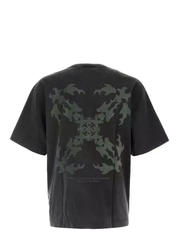 Off-White Slate Cotton T-shirt - Black