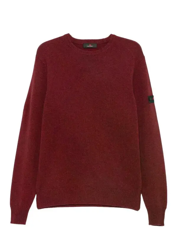 Peuterey Logo-patch Crew-neck Sweater - Red