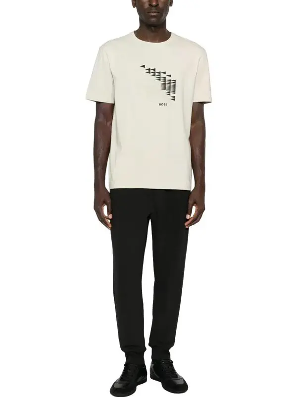 BOSS Graphic-print T-shirt - Neutrals