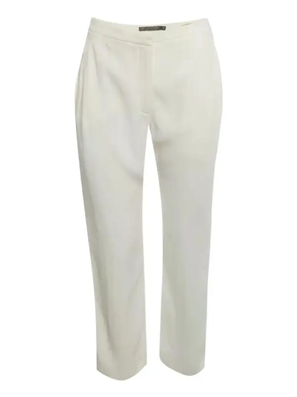 Alexander McQueen Crepe Trousers - Neutrals