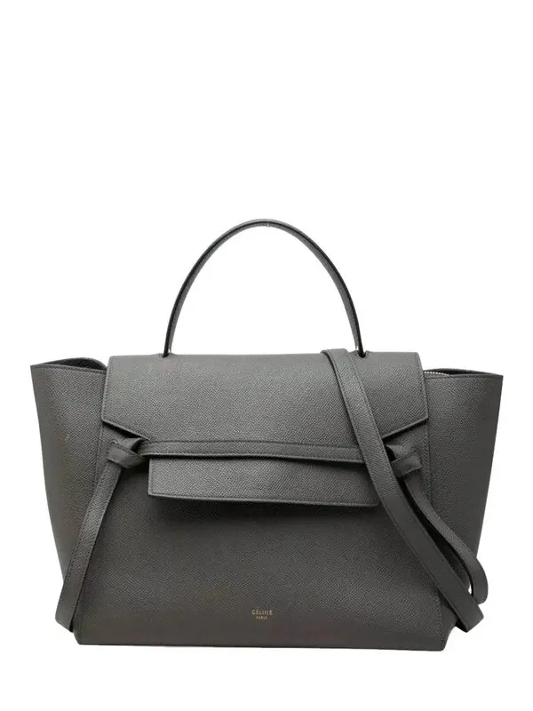 Celine 2016 Mini Leather Belt Bag Satchel - Grey