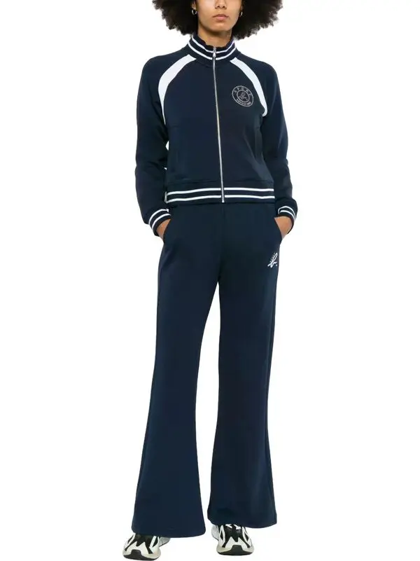 AGNES B. Logo-embroidered Jacket - Blue