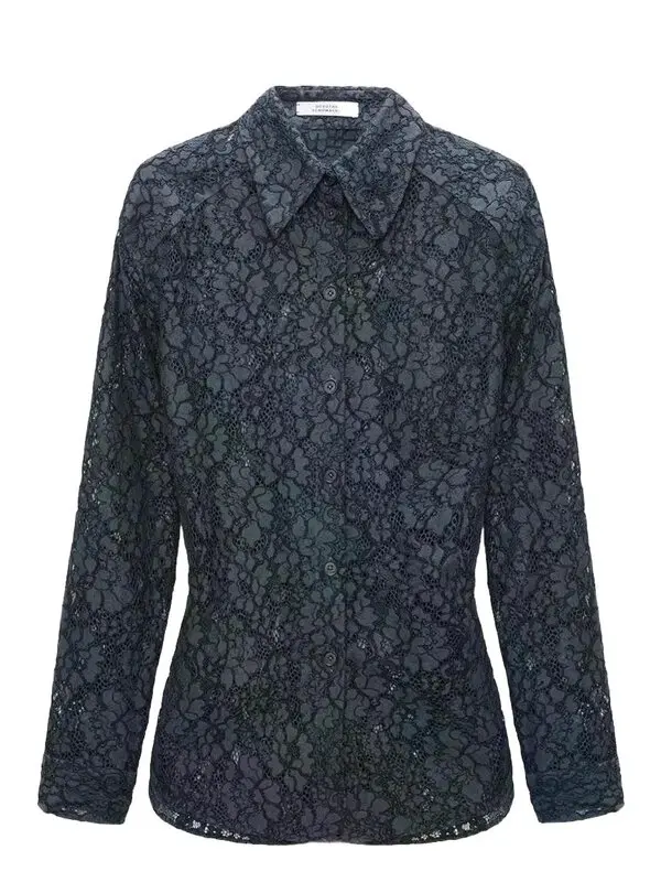 Dorothee Schumacher Powerful Guipure-lace Shirt - Grey