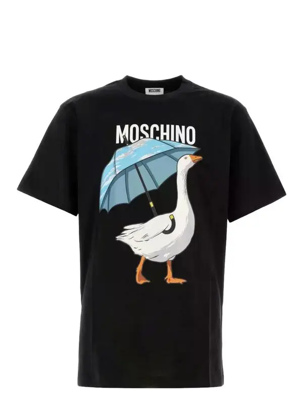 Moschino Goose-print T-shirt - Black